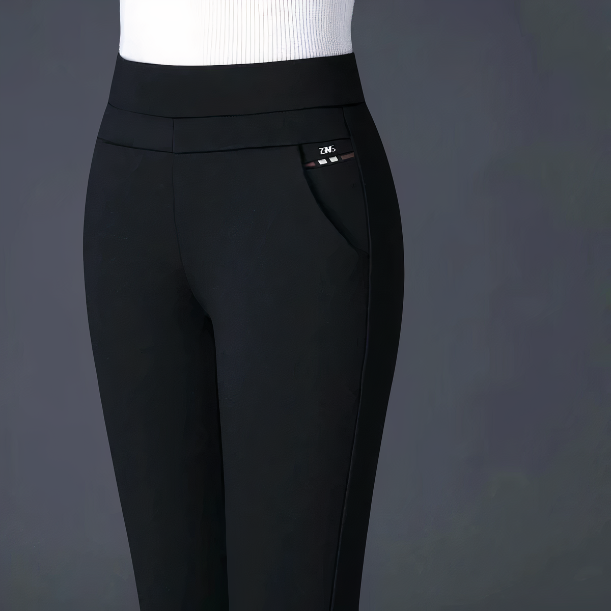 Cloe® | High-Waisted Stretch Trousers – Kaila Boutique